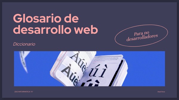 Glosario de Desarrollo web | Genially
