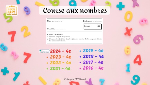 4e - La course aux nombres