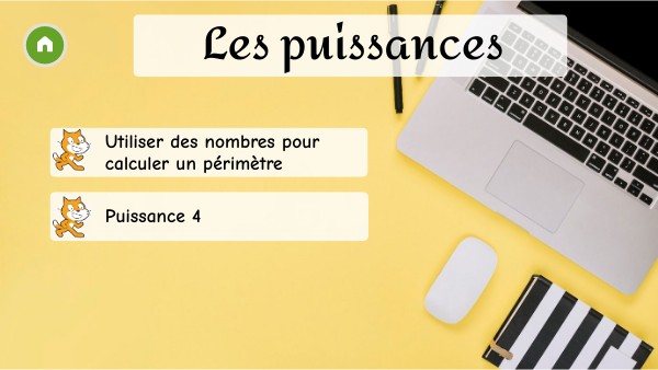 3e - Scratch - N1 - Les puissances | Genially