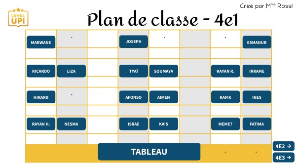 4e - Plan de classe