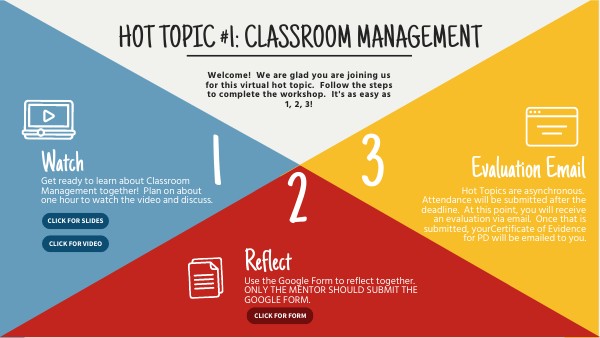 Hot Topic 1: Classroom Management