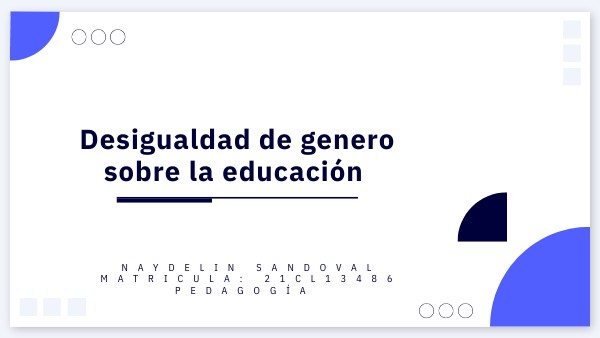 DESIGUALDAD DE GENERO | Genially