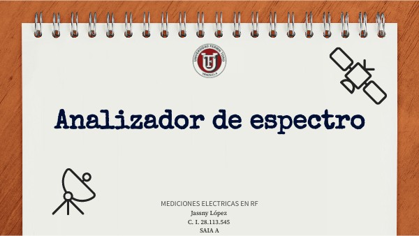 Analizador de espectro | Genially