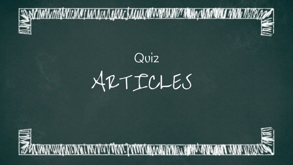 QUIZ Articles