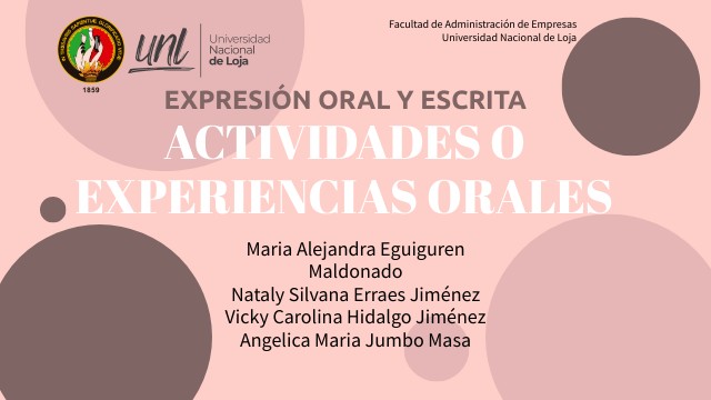 VIDEO-Actividades o experiencias orales | Genially