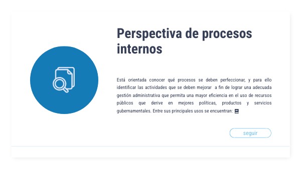CMI: perspectiva de procesos internos