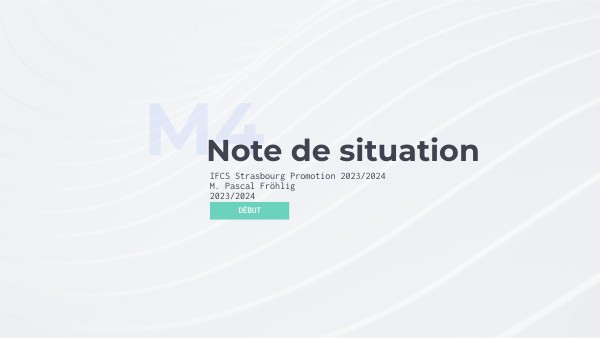 Note de situation | Genially