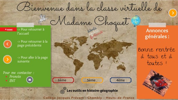 Ma classe virtuelle 2022-2023 | Genially