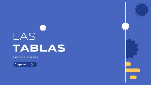 Tarea Tablas | Genially