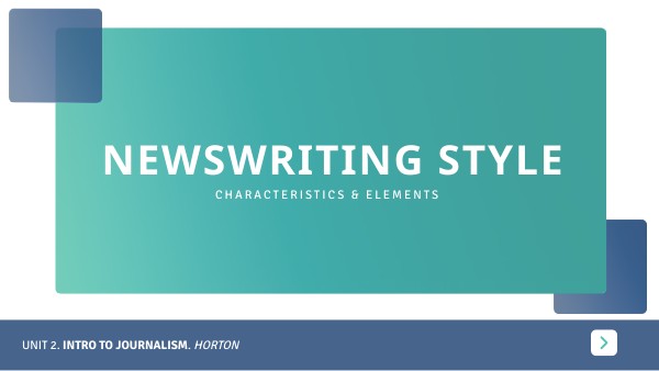 newswriting style