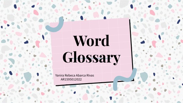 GLOSSARY