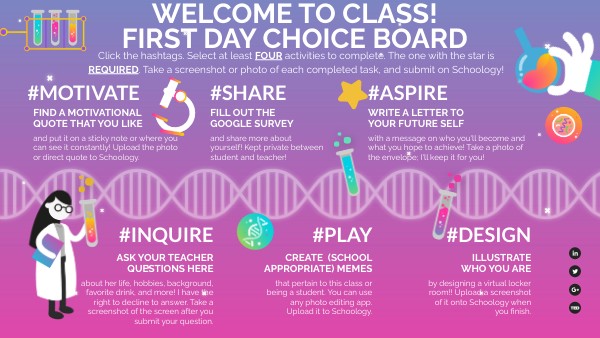 23-24 First Day Choice Board