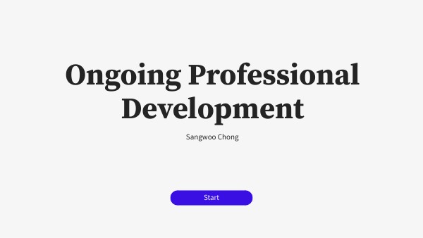 Sangwoo-Ongoing Professional Development