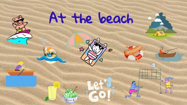 At the beach | Genially