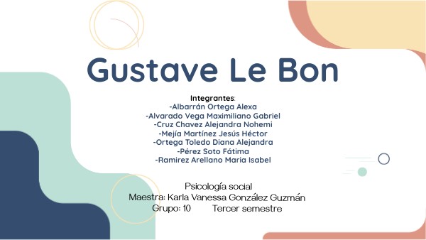 Gustave Le Bon_Psicología social_ | Genially