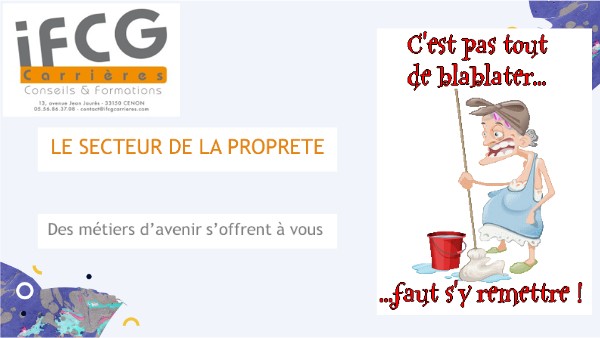 Mini présentation métier de la propreté