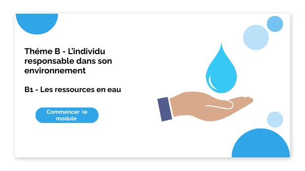 Module B : Les ressources en eau | Genially