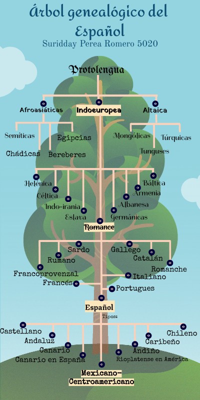 Árbol genealógico del español_SPR5020 | Genially