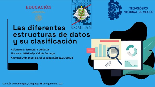 Las diferentes estructuras de datos y su clasificación