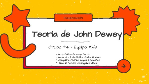 PRESENTACIÓN TEORÍA JOHN DEWEY | Genially