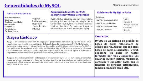 Actividad 3.1. Generalidades de MySQL | Genially