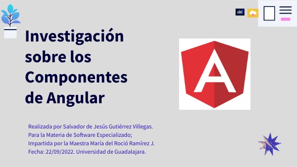 Actividad Módulos y Componentes de Angular | Genially