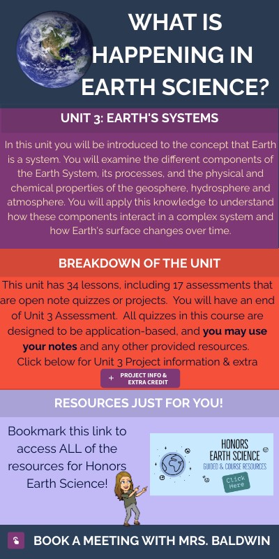 Honors - Unit 3 Earth Science