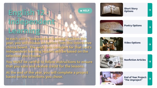 23/24 -Independent Learning Choice Board