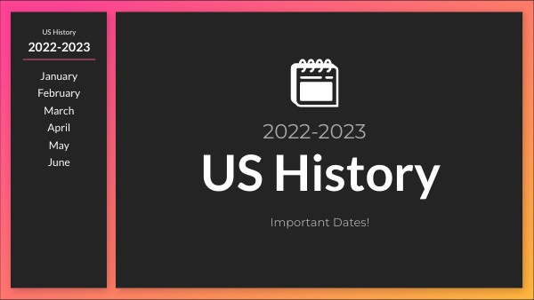 US History 2022-2023
