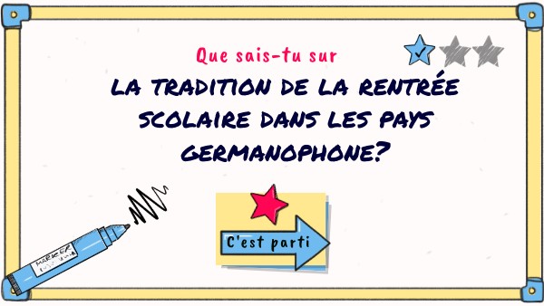 Que sais-tu sur la rentrée scolaire dans les pays germanophones