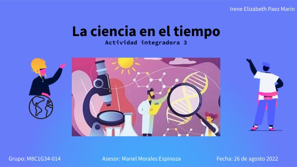 La ciencia en el tiempo. | Genially