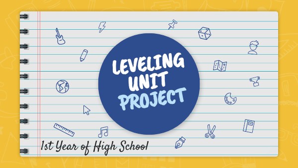 SCHOOL NOTEBOOK - 1st Year