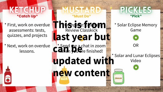 Ketchup Mustard Pickles Template