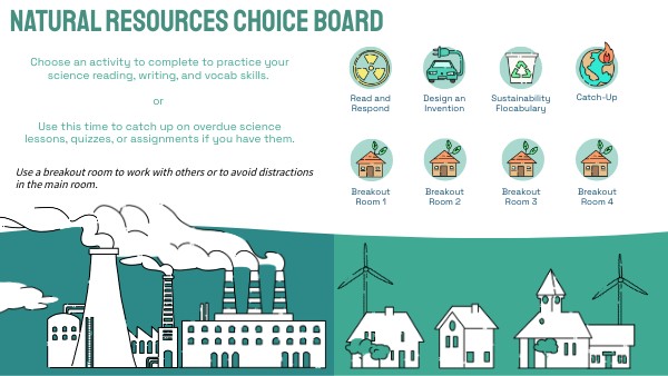 Natural Resources Choice Board