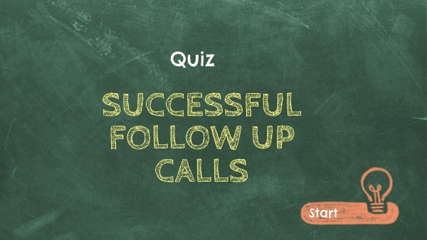 Successful Follow Up Calls