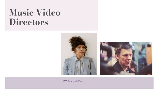 Music Video Directors