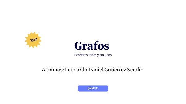 Grafos: Senderos circuitos y rutas | Genially
