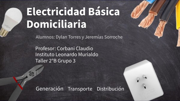 Proyecto Electricidad Basica Domiciliaria