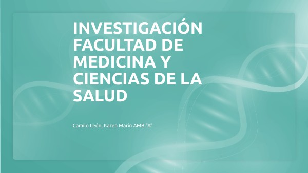 PRESENTACIÓN MEDICINA ADN | Genially