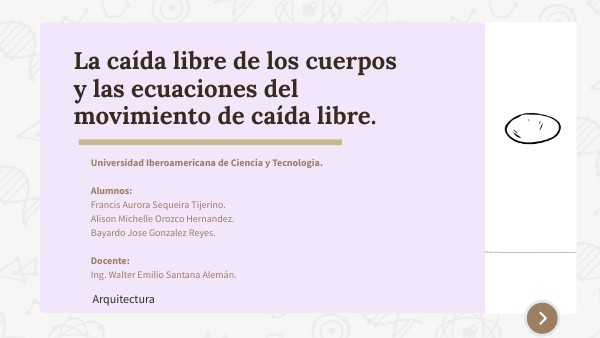 La caída libre de los cuerpos y sus ecuaciones. | Genially