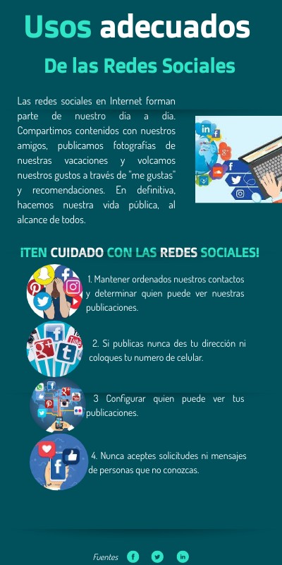 Uso adecuado de las redes sociales | Genially