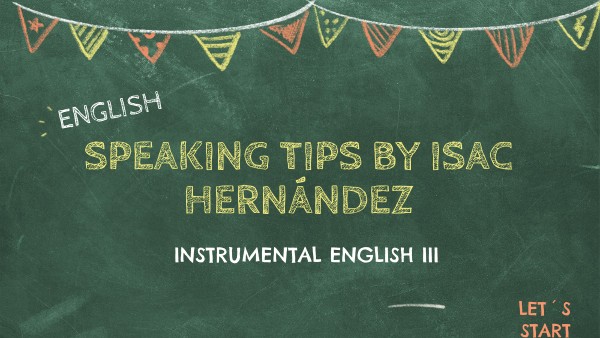 PRESENTATION "SPEAKING TIPS" | Genially