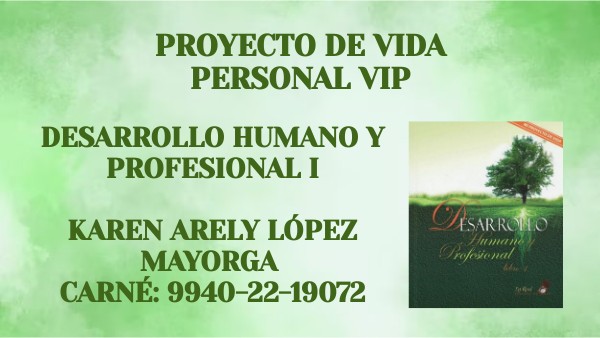 Proyecto de Vida Personal VIP