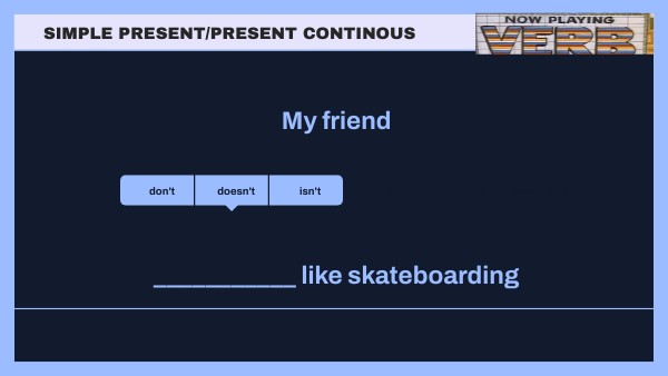 PRESEN SIMPLETVS PRESENT CONTINUOS