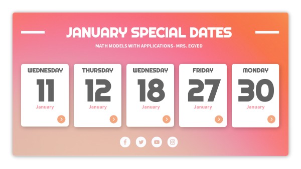 January Special Dates