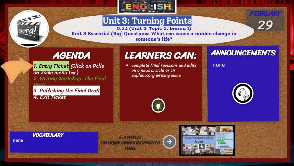 3.5.1 Writing Workshop: The Final Draft | Genially