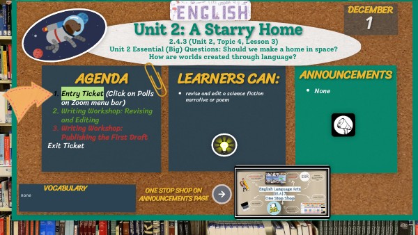 Writing Workshop: Revising and Editing