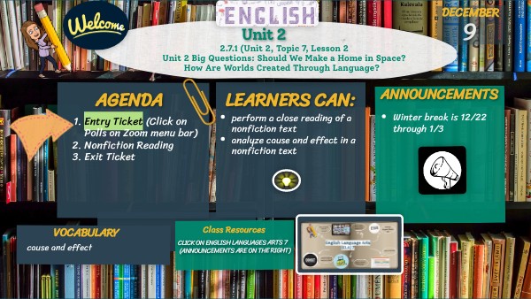 2.7.2 Nonfiction Reading Selection Close Read