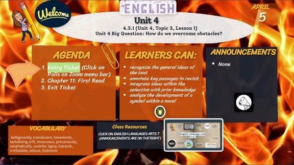 4.3.1 Chapters 10-12: First Read