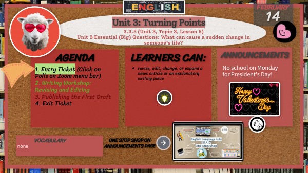 Writing Workshop: Revising and Editing the First Draft | Genially